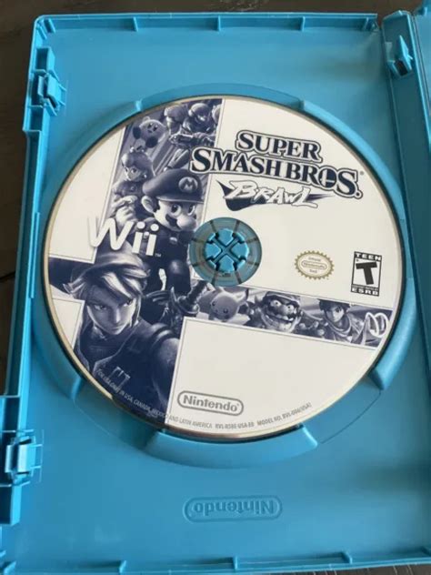 Super Smash Bros Brawl Nintendo Wii 2008 Fonctionne Très Bien Eur