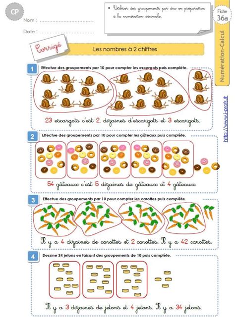 CP NUMERATION CALCUL Les nombres à 2 chiffres Calcul mental ce1