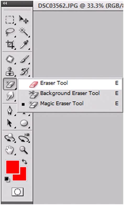 Usage Of Eraser Tool In Photoshop Clipping Path Service
