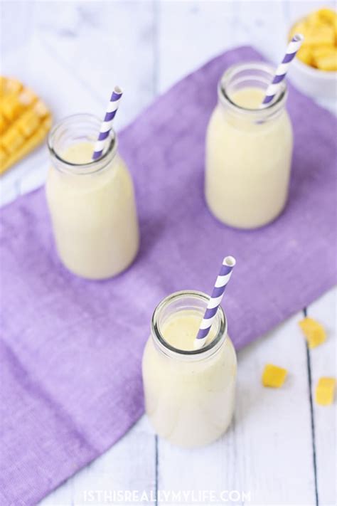 Pineapple Coconut Mango Smoothie Half Scratched