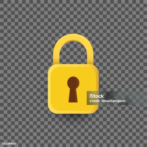 금빛이 도는 노란색 자물쇠 아이콘 디자인입니다 보안 아이콘입니다 벡터 일러스트 레이 션입니다 0명에 대한 스톡 벡터 아트 및 기타 이미지 Istock