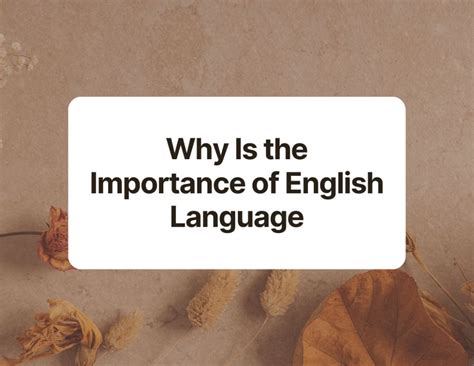 Why Is The Importance Of English Language Craftythinking