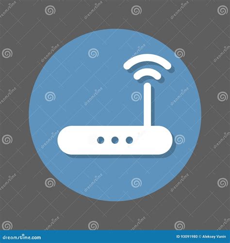 Router Flat Icon Vector Router Router And Signal Symbol Wi Fi Router CartoonDealer Com