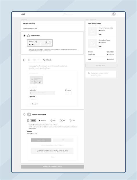 Payment Gateway Checkout Behance
