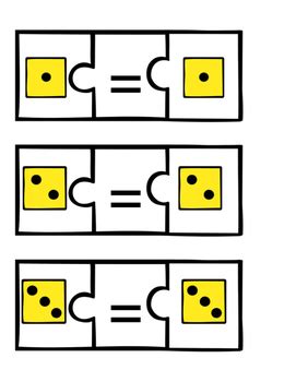 Equals Matching Dice File Folder By Shelley Wright TpT