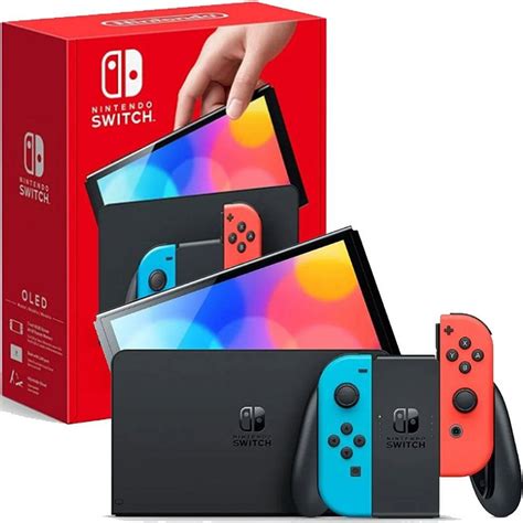 Nintendo Switch Oled Colorido Neon Modelo Nacional Nova Era Games E Informática