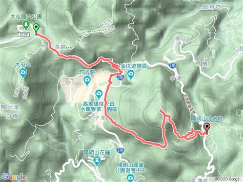 二子坪 竹子湖 苗圃 七星主東峰 夢幻湖 冷水坑 健行筆記