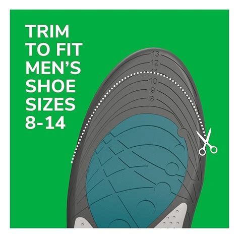 Dr Scholls Run Active Comfort Insolesmens 1 Pair Trim To Fit
