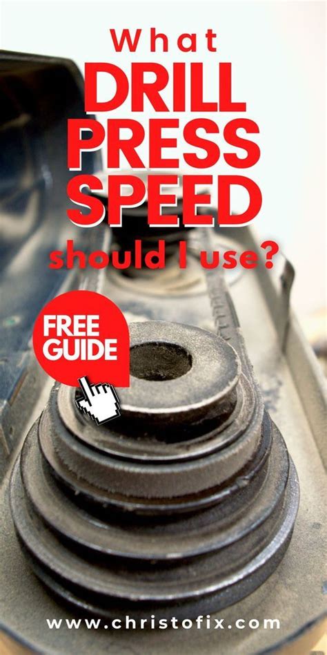 What Drill Press Speed Should I Use Drill Press Speed Chart Artofit