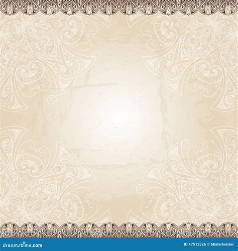 Vintage Background Retro Greeting Card Stock Vector Illustration Of