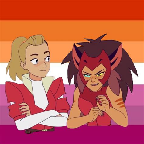 Catra And Adora Lesbian Flag Lesbian Flag Lesbian Pride Headcanon