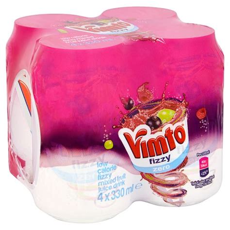 Vimto Fizzy Zero 4 X 330ml Really Good Culture