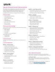 Master Splunk Enterprise System Administration Learn Course Hero