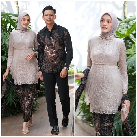 Jual Baju Couple Batik Kebaya Brokat Modern Batik Kebaya Lamaran
