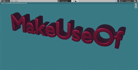 How To Create D Text In Blender