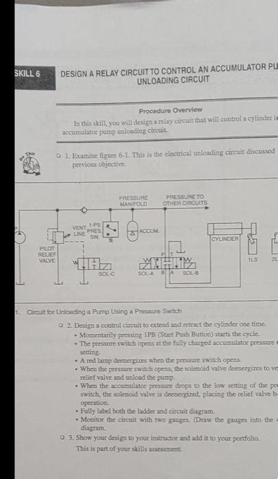 Design A Relay Circuit To Control An Accumulator Pu