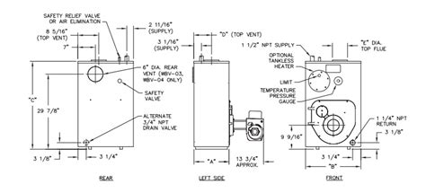 Peerless 1403081 WBV E 03 WPCTL 147 Input MBtu 87 5 AFUE Oil Boiler