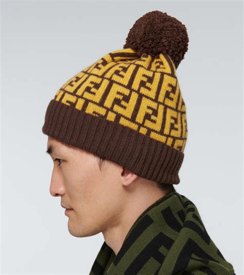 Fendi Ff Wool Beanie Fendi