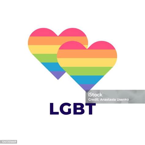 Lgbtq 驕傲月旗概念向量平面圖lgbt 彩虹旗符號一對心形符號與文本自由與多樣性橫幅背景海報的設計項目向量圖形及更多lgbtqia文化圖片