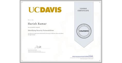 Harish Kumar On Linkedin Completion Certificate For Identifying