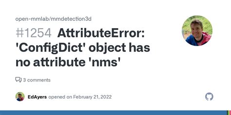 attributeerror configdict object has no attribute nms · issue 1254 · open mmlab