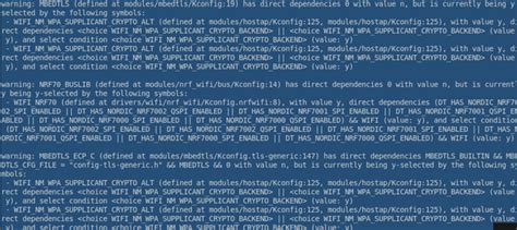 Wifi Shell Sample Failing Due To Kconfig Errors For Nrf52840dk Nrf7002ek Nordic Qanda Nordic