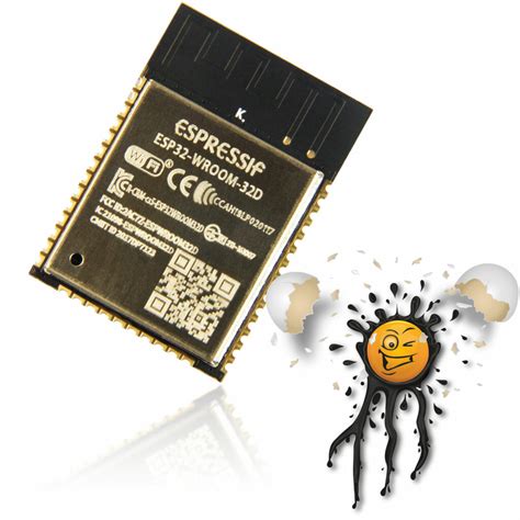 espressif wroom esp32d dual core 32mbit 4mb flash wifi wlan modul iot
