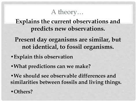 Explains The Current Observations And Predicts New Observations Ppt