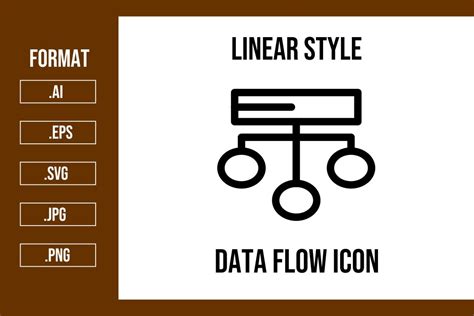 Data Flow Outline Vector Icon Design Graphic By Man00 · Creative Fabrica