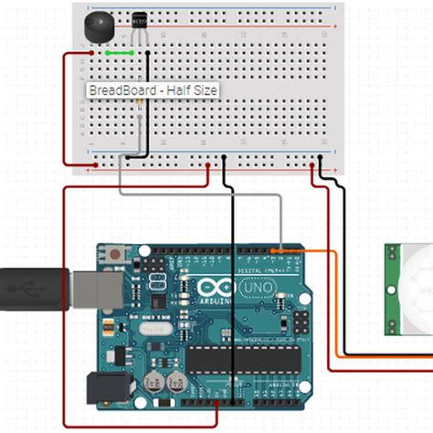 arduino based pir motion sensor
