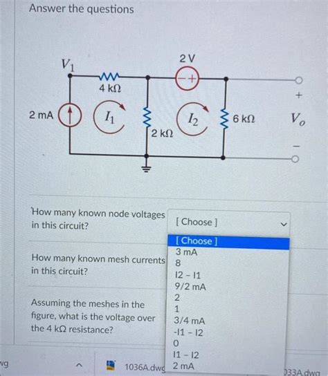 Solved Answer The QuestionsHow Many Known Node Voltages In Chegg
