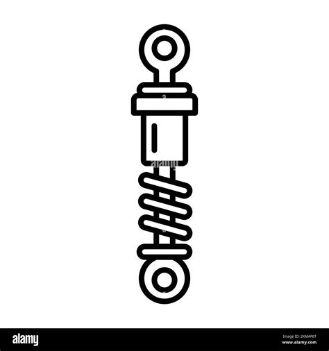 Damper Icon Linear Logo Mark Set Collection In Black And White For Web Stock Vector Image And Art