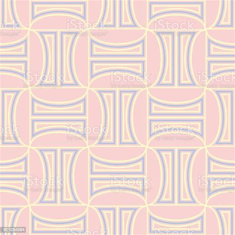 기하학적 완벽 한 패턴입니다 창백한 분홍색 배경에 파란색과 베이지색 요소 0명에 대한 스톡 벡터 아트 및 기타 이미지 0명 기하 도형 디자인 Istock