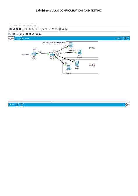 Lab8 Cn Labreport Of Computer Network Computer Application Lab 8basic Vlan Configuration