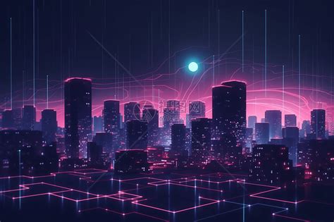 互联网科技城市插画图片下载 正版图片600027713 摄图网