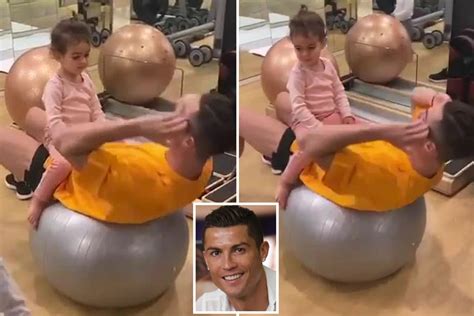 Cristiano Ronaldo Melts Hearts By Training With Daughter 2 As She