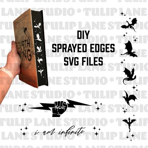 Diy Sprayed Edges Svg Files For Stencils Svg For Cricut Etsy Uk