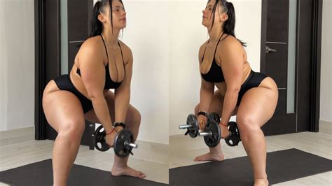 Super Thick Girls Dumbbell Home Workout Youtube