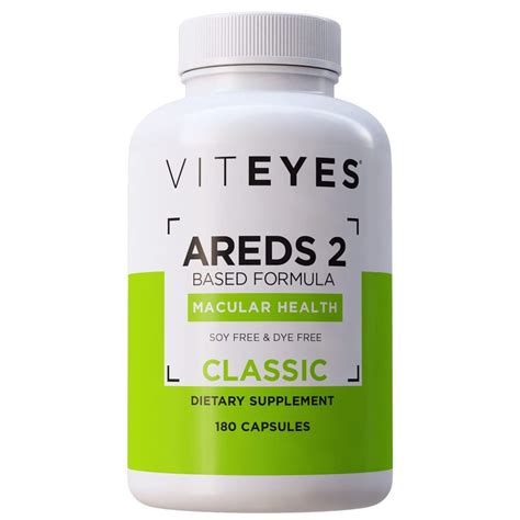 Viteyes Areds 2 Eye Vitamins Classic Macular Support Allergen Free
