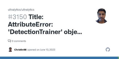 Title Attributeerror Detectiontrainer Object Has No Attribute