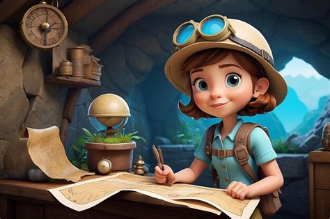 Premium Photo Uncovering Mysteries Curious Explorer Emily