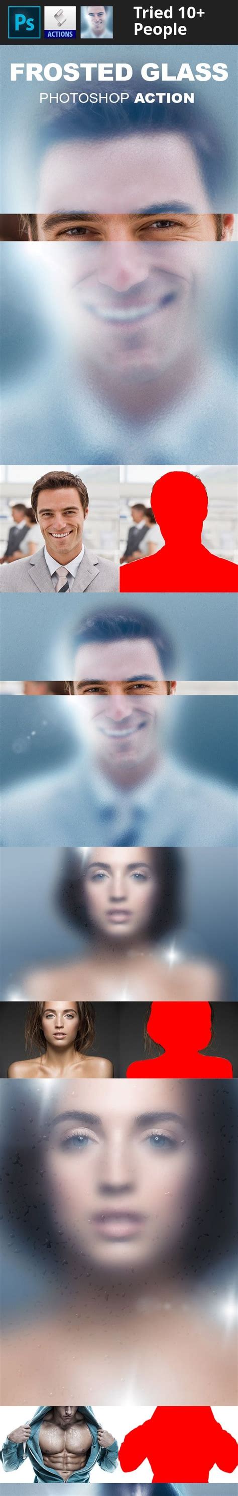 Frosted Glass Photoshop Action Glass Photoshop Photoshop Actions