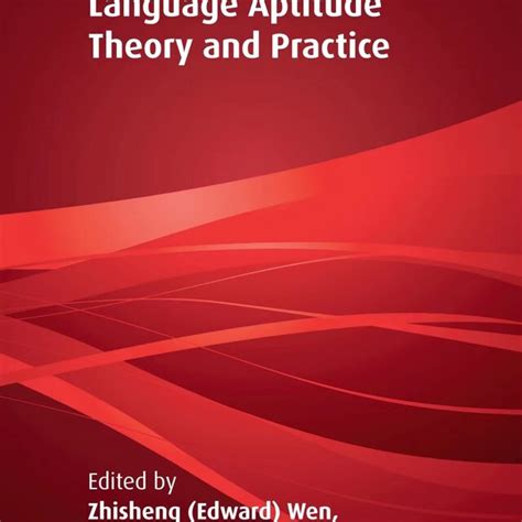 Language Aptitude Theory And Practice 2023 Cambridge University Press Download Scientific