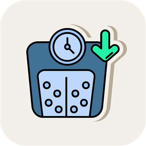Weight Line Filled White Shadow Icon 41674100 Vector Art At Vecteezy