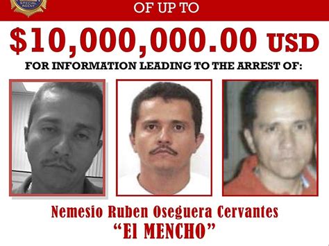 Estados Unidos Aumenta A 10 Mdd Recompensa Por ‘el Mencho