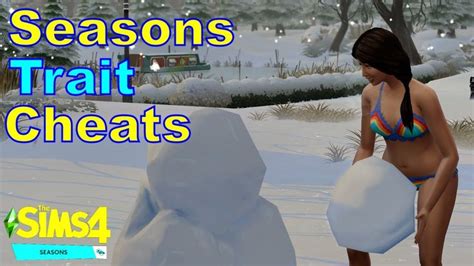 How To Cheat To Add And Remove Traits From The Seasons Expansion Pack Sims Videos Educational