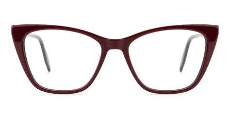 8001 Cheap Cat Eye Prescription Glasses Red Spring Hinge