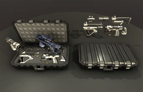 Modular Sci Fi Gun And Case