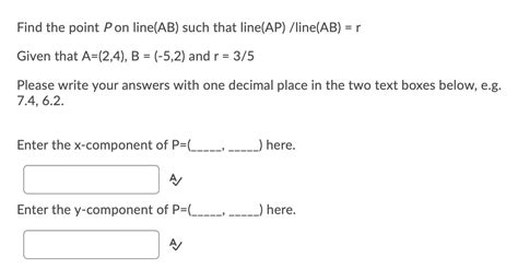 Solved Find The Point P On Line AB Such That Line AP Chegg