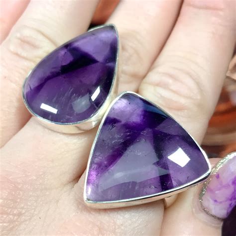 Gemstone Sale Trapiche Amethyst Rings